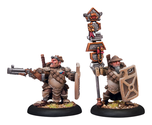 Warmachine: Söldner Hammerfall High Shield Gun Corps Offizier und ...