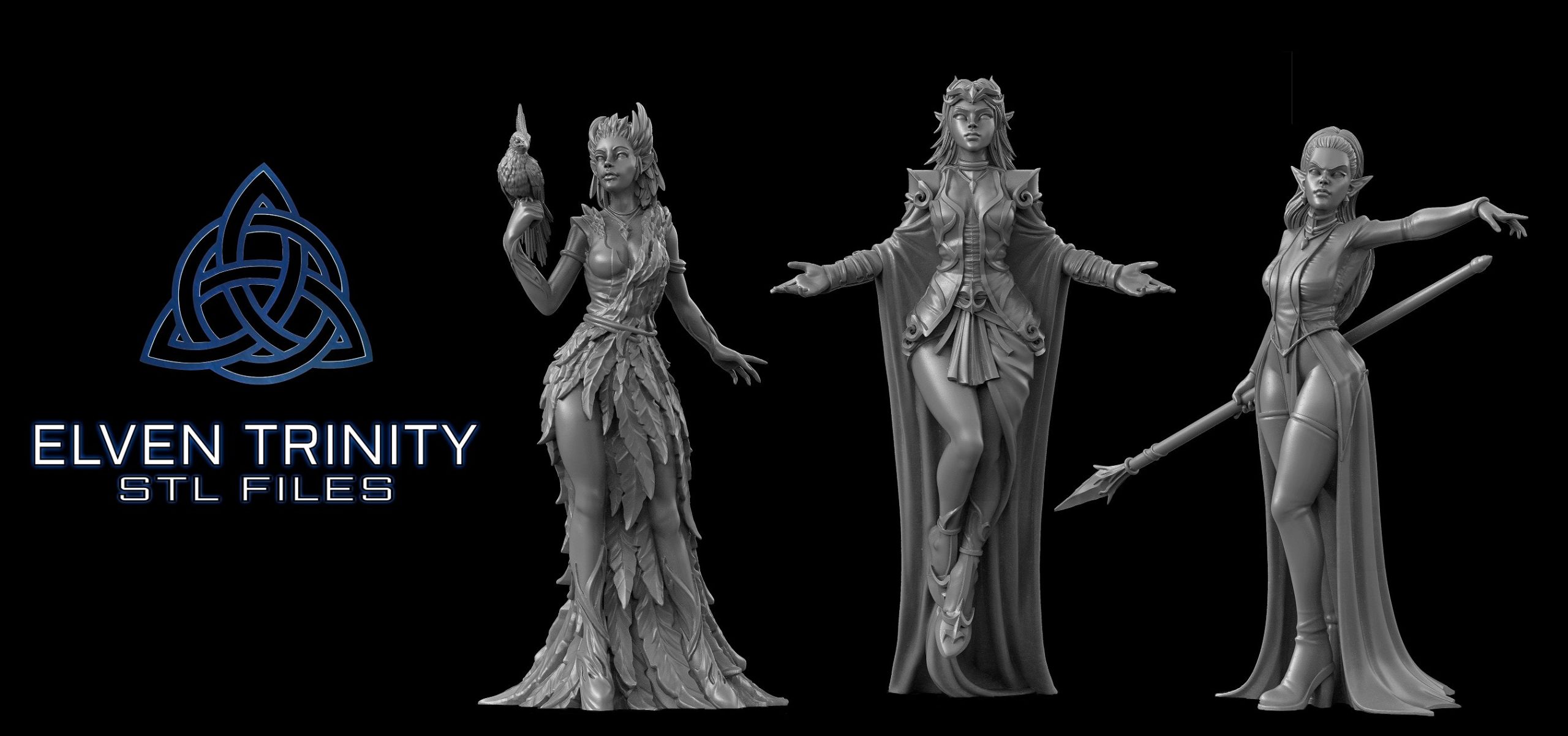 Ouroboros Miniatures: Elven Trinity Kickstarter – Brückenkopf-Online ...