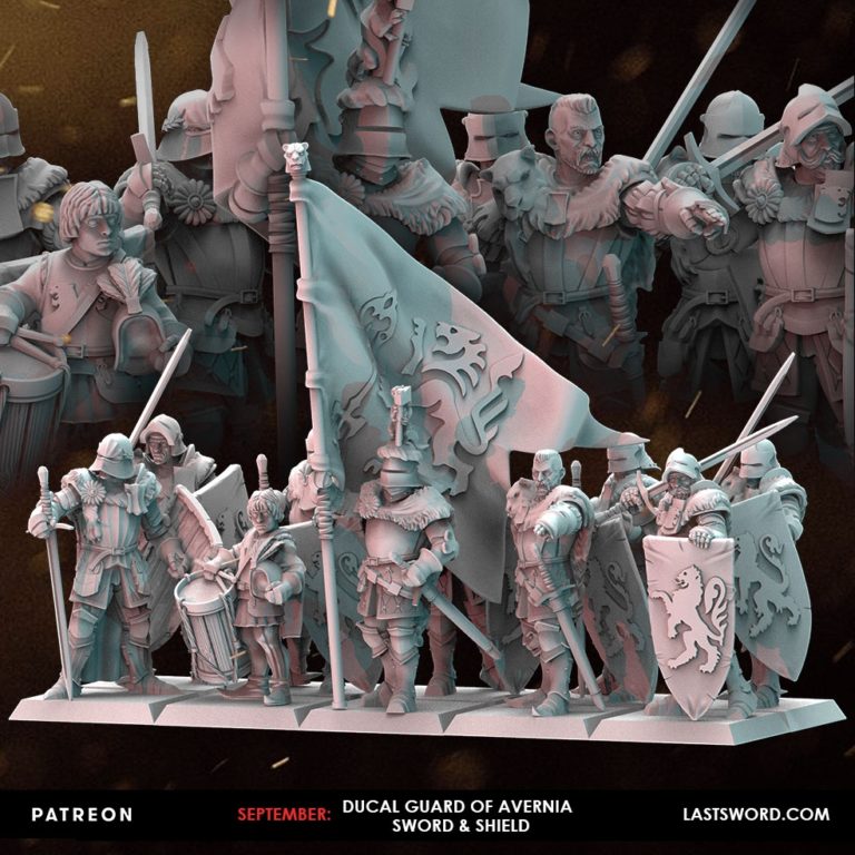 Last Sword Miniatures: Ducal Guard of Avernia – Brückenkopf-Online.com ...
