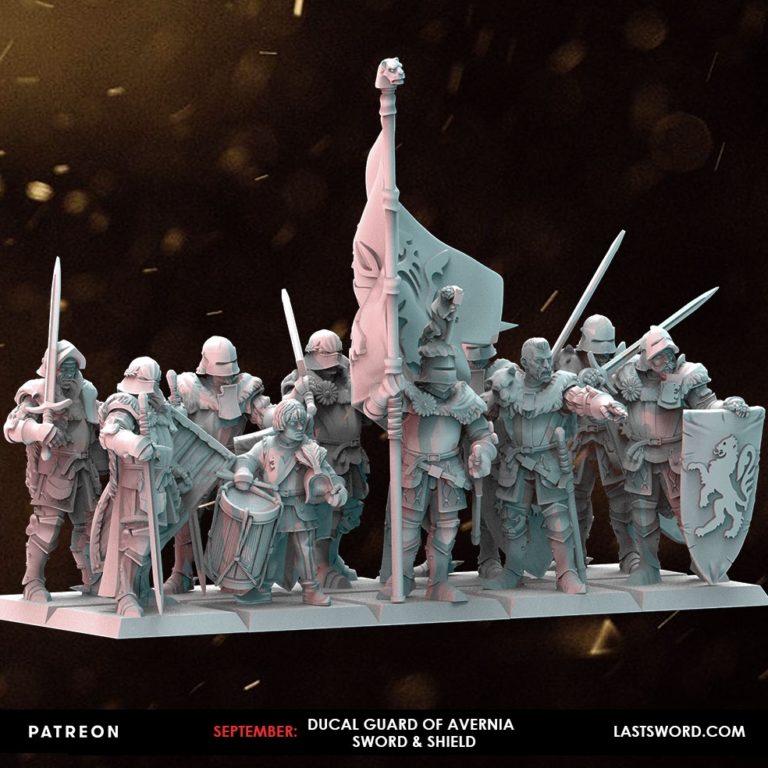Last Sword Miniatures: Ducal Guard of Avernia – Brückenkopf-Online.com ...