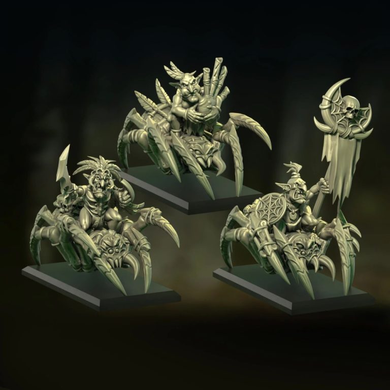 Punga Miniatures: Waldgoblin Spinnenreiter – Brückenkopf-Online.com ...