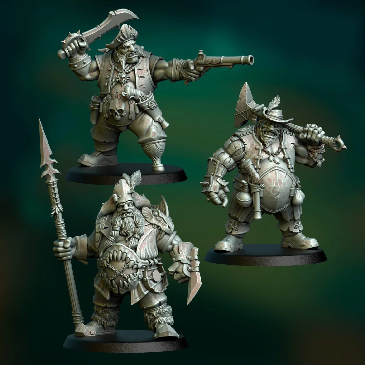 Punga Miniatures: Piraten Skaven & Oger – Brückenkopf-Online.com – das ...