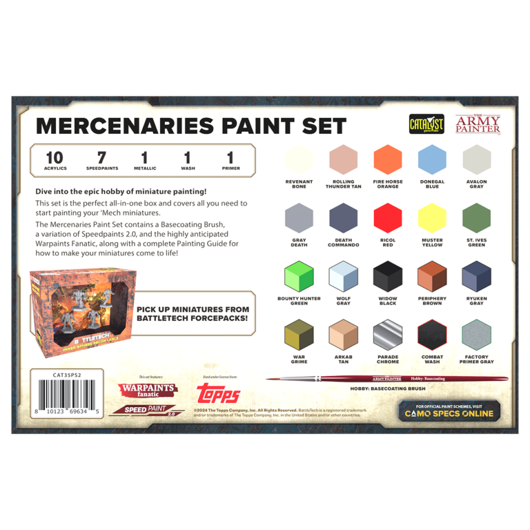 Battletech & Army Painter: Mercenaries Paint Set – Brückenkopf-Online ...