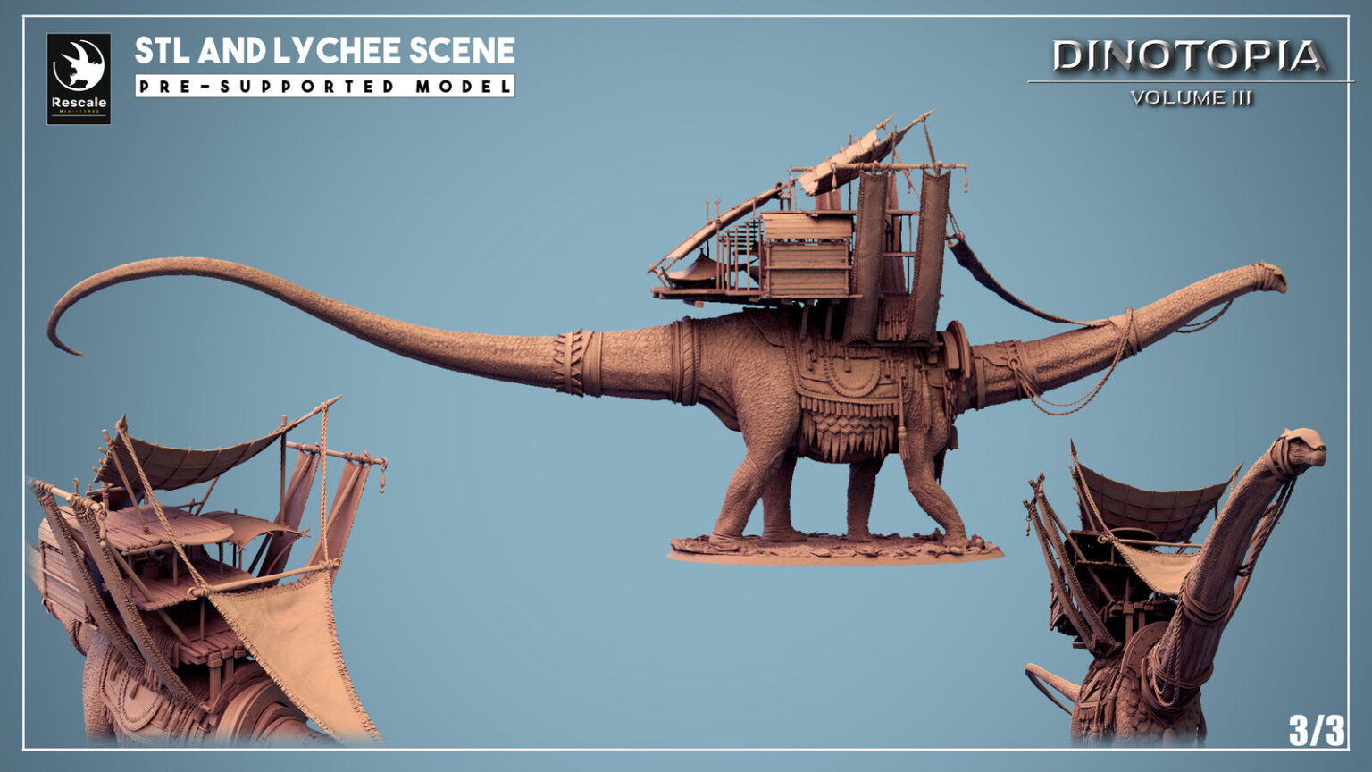 Rescale Miniatures: Dinotopia III – Patreon Juni 2024 – Brückenkopf ...